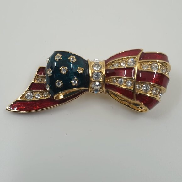 Carolee | Jewelry | Vintage Limited Edition Carolee Patriotic Flag ...